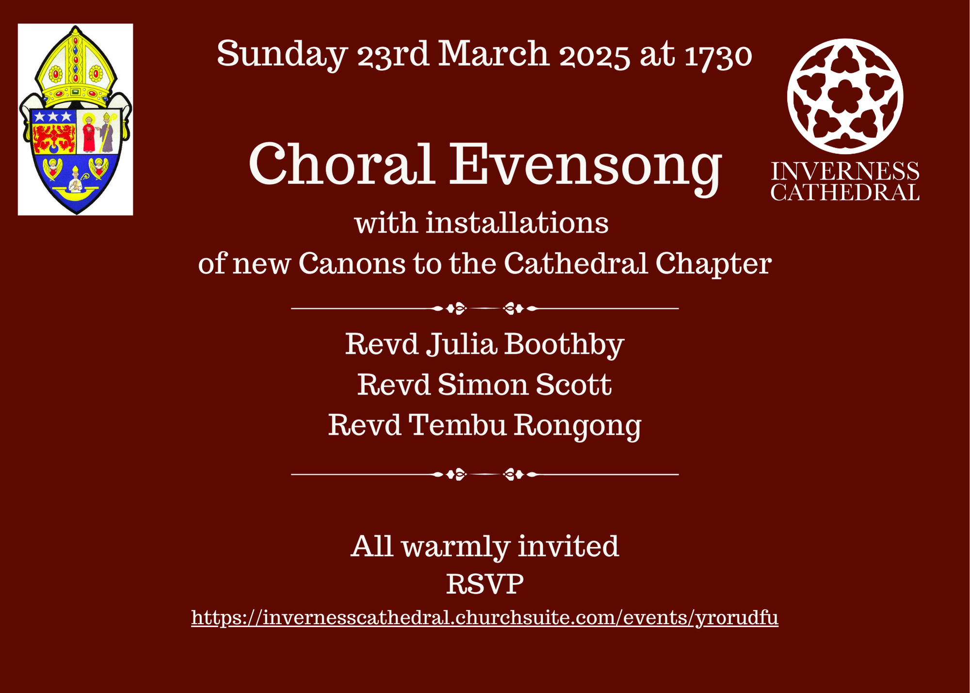 Installation of Rev Simon Scott as a Canon to the Cathedral Chapter ...